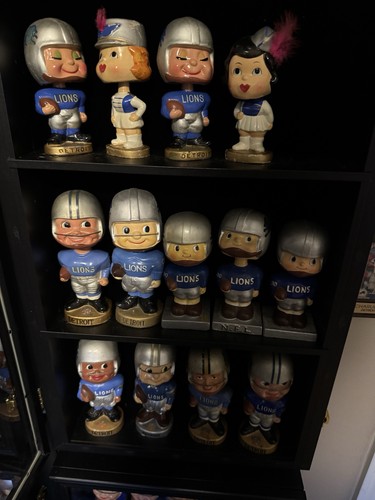 Vintage 1960’s Detroit Lions Nodder Collection Includes 13 Individual ...