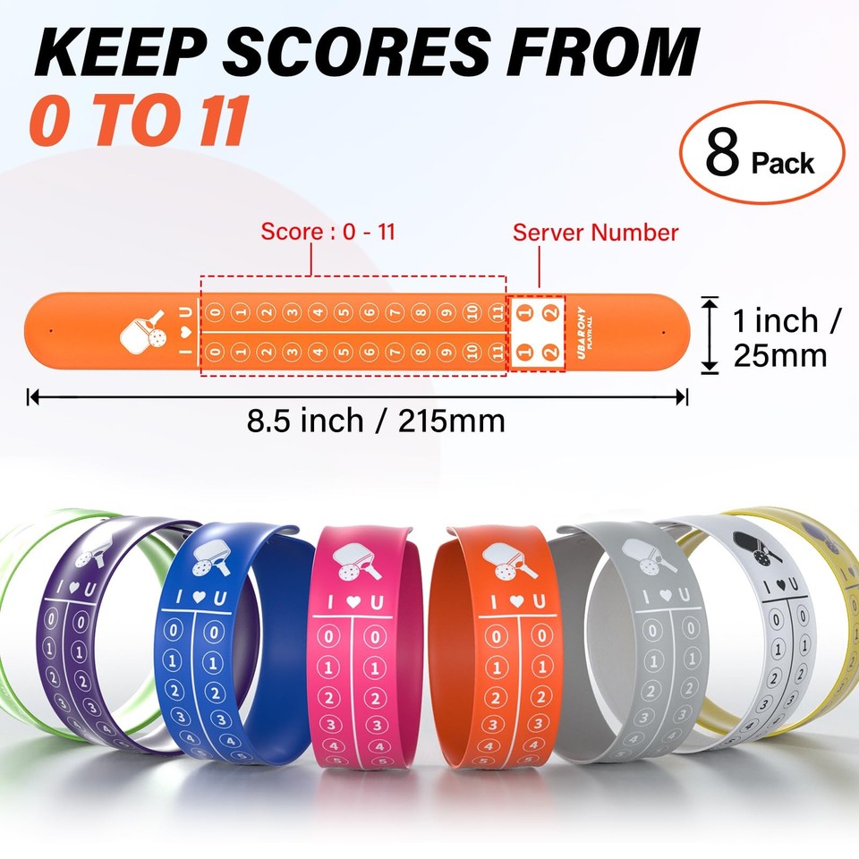 Pickleball Score Keeper, 8 Portable Pickleball Scoreboard Counter ...