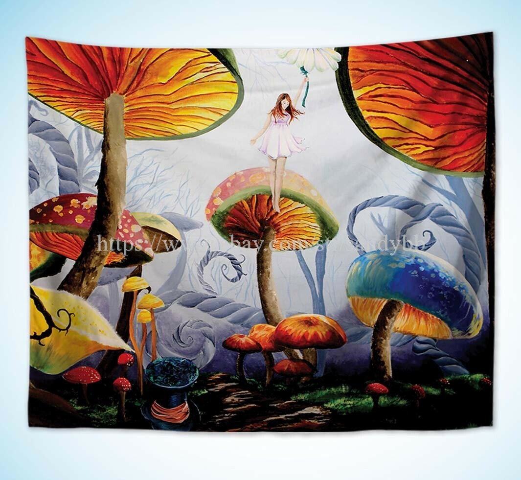 Abstract Mushroom Painting