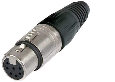 Neutrik NC7FX XLR 7-Pin Female Cable Connector Nickel Housing w/Silver ...