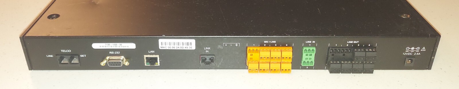 ClearOne+Interact+Pro+860-154-055+Rack+Audio+Conferencing+System for ...