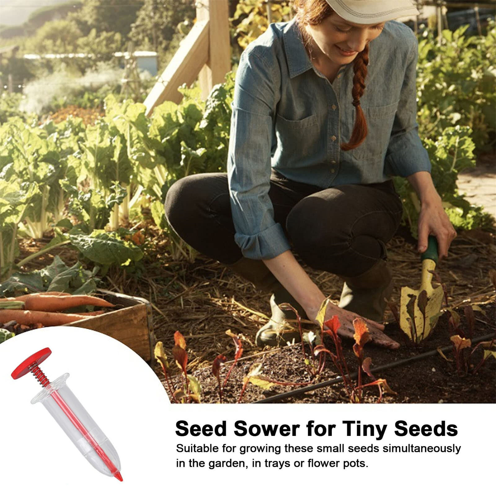 Seeds Dispenser 1-2pcs Plastic Seed Spreader Mini Seedmaster Sowing ...