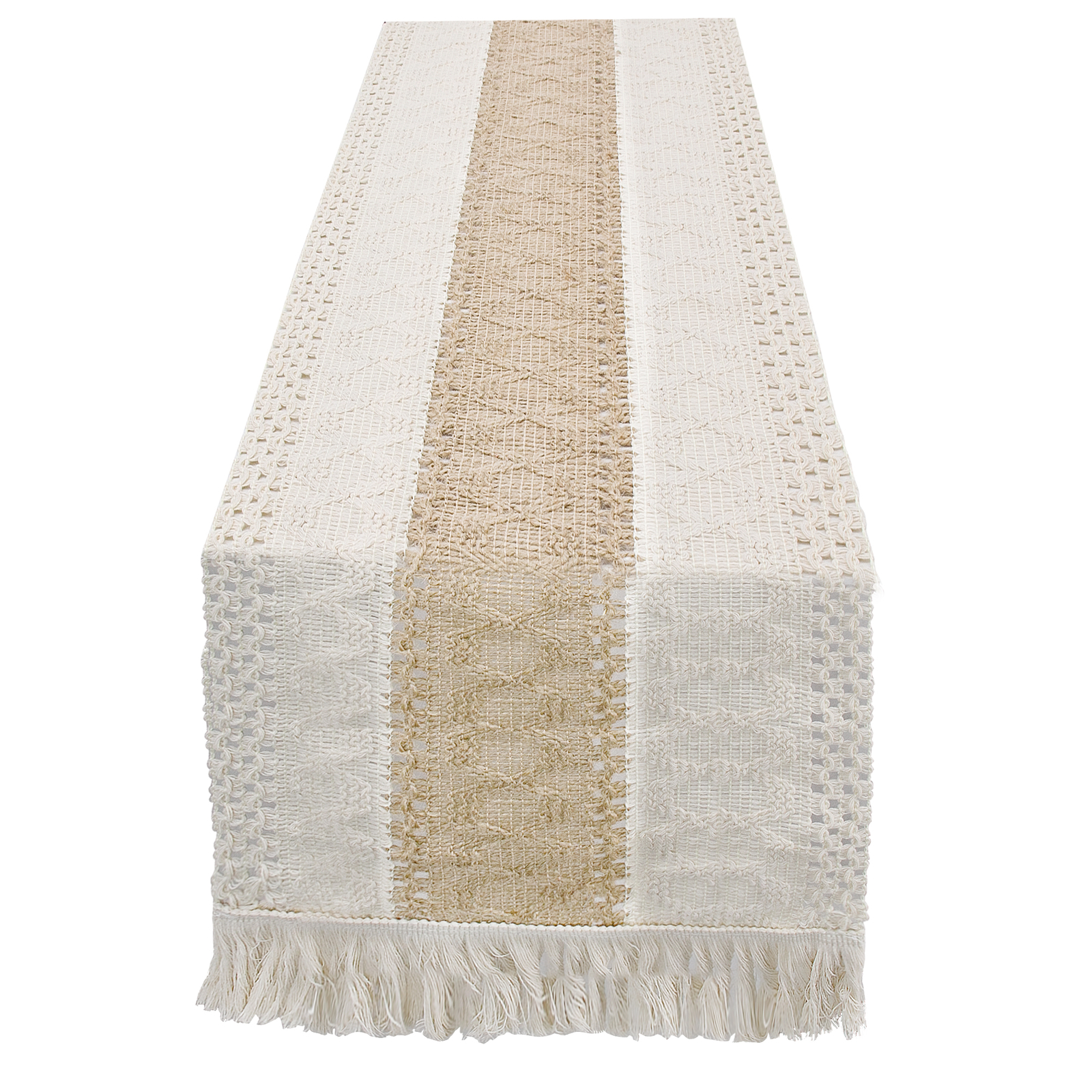 TtS Jute Hessian Table Runner with Tassels Natural Burlap Wedding ...