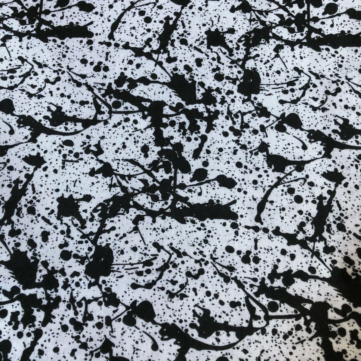 Splatter Paint Art Black And White