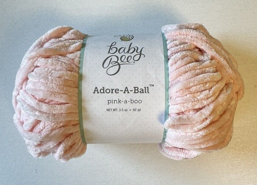 Baby Bee Adore-a-Ball Pink-a-Boo Chenille Yarn #5 Bulky 3.5 oz Hobby ...
