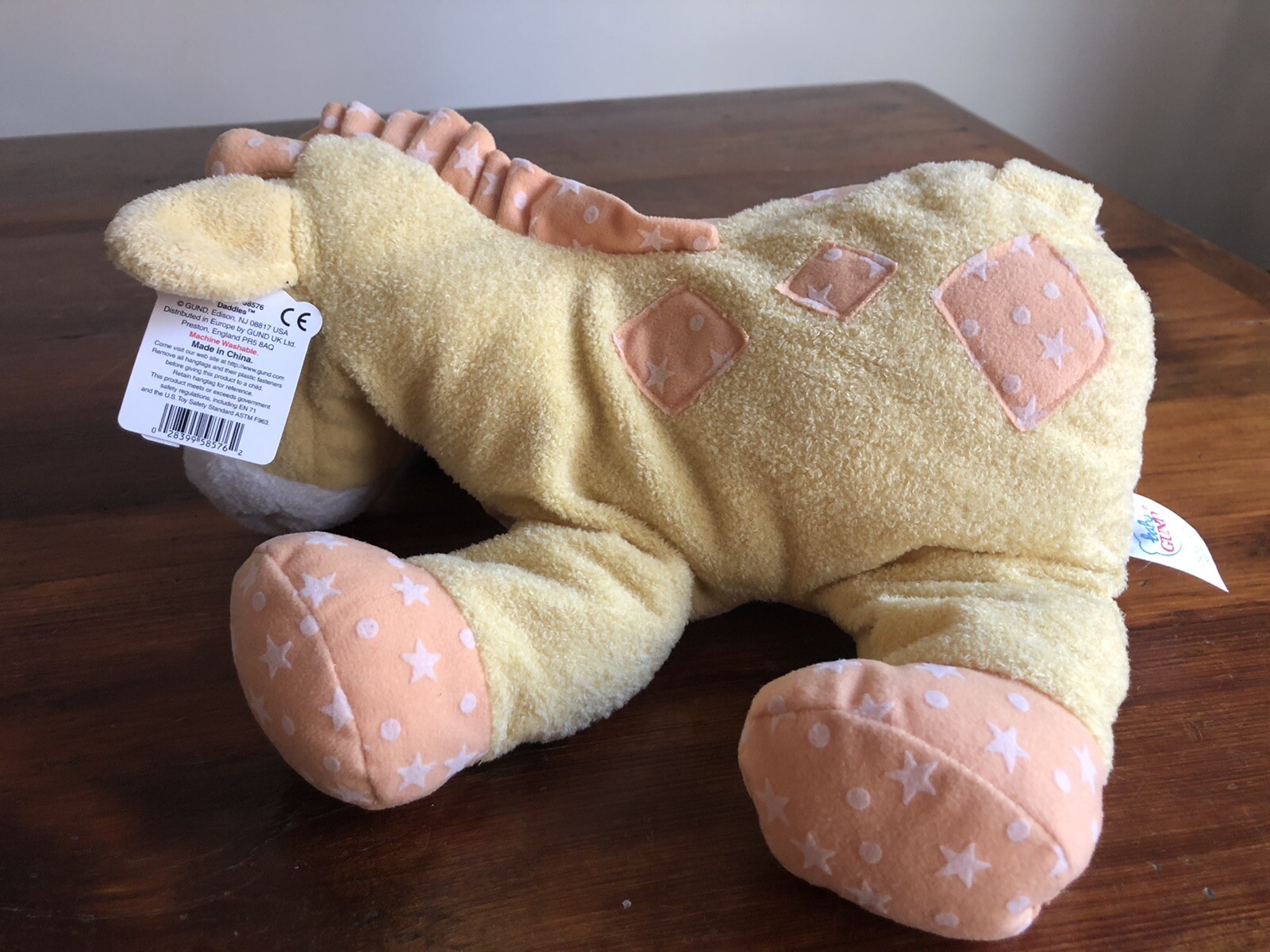 Gund Daddles Baby Yellow & Orange Giraffe Stars Stuffed Animal Plush ...