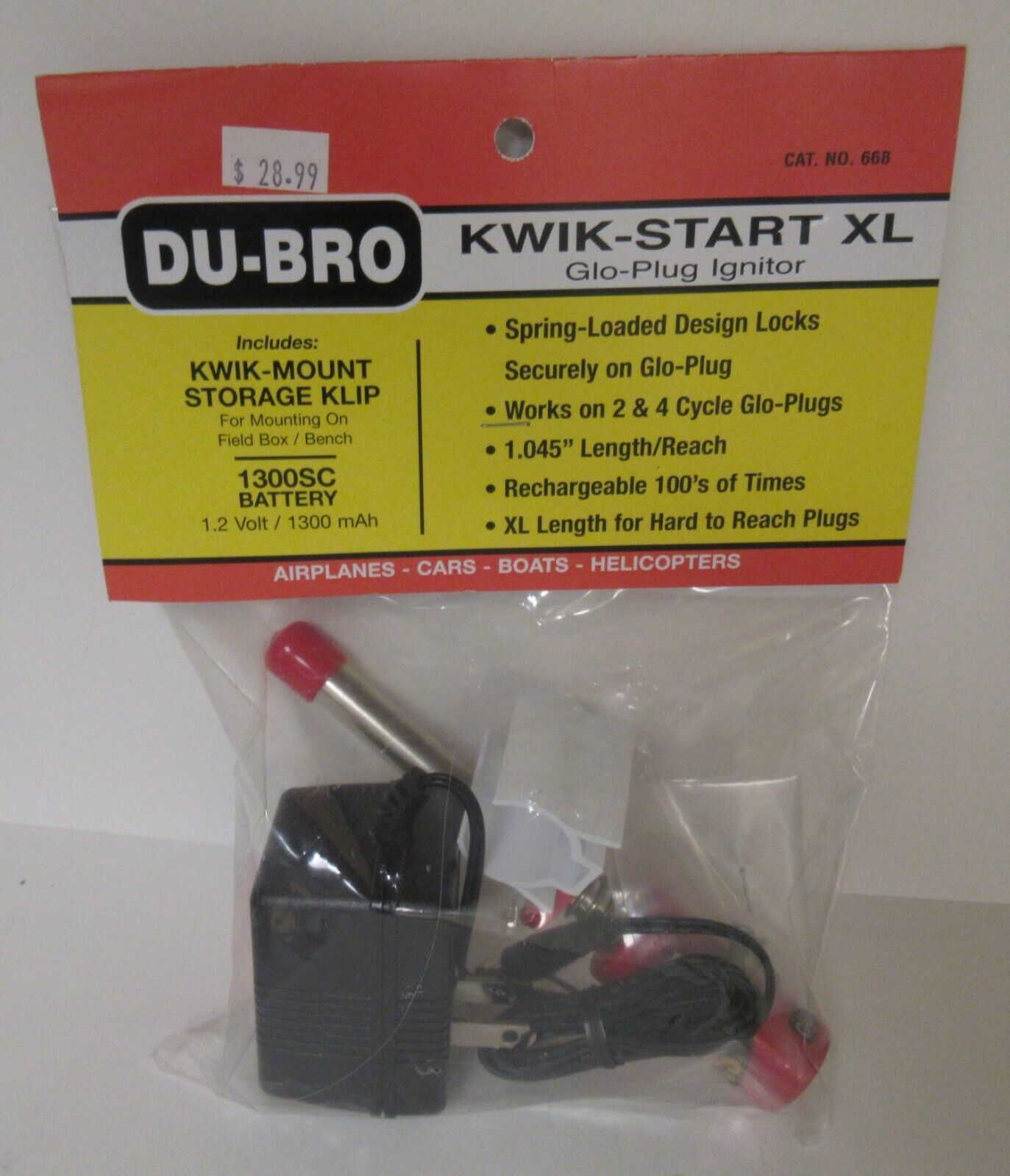 Du-Bro Kwik-Start XL Glo-Plug Ignitor #668 NIP | eBay