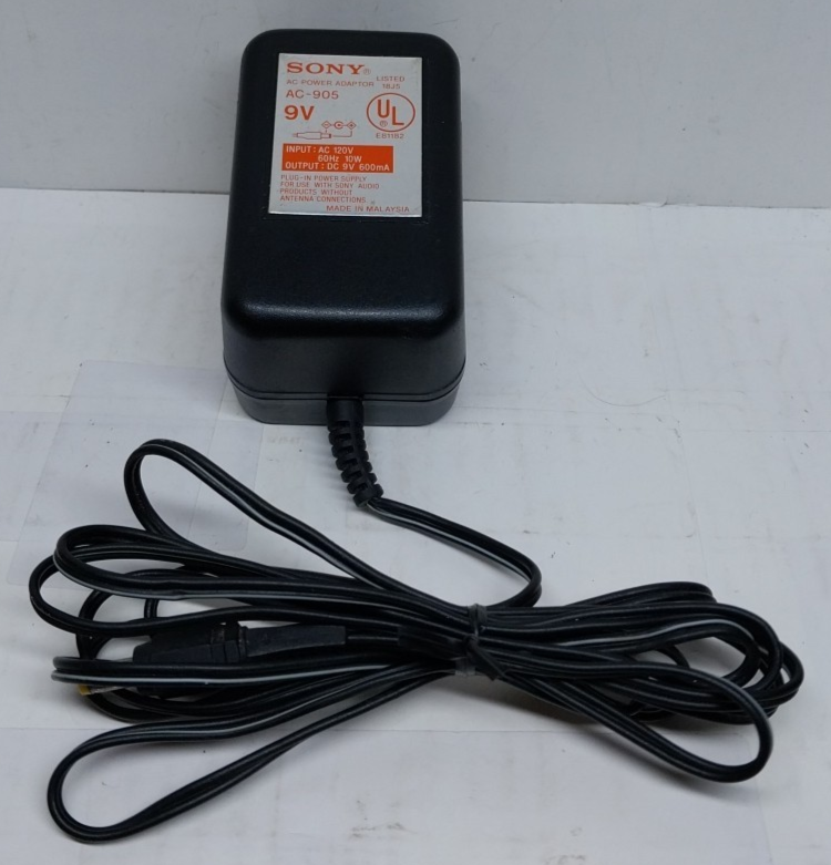 Genuine Sony OEM AC Power Supply Adapter For Sony AC-905 9v 600mA | eBay