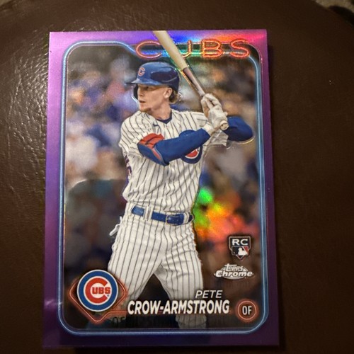 2024 Topps Chrome Pete Crow-Armstrong RC #16 Cubs Purple Refractor /250 ...