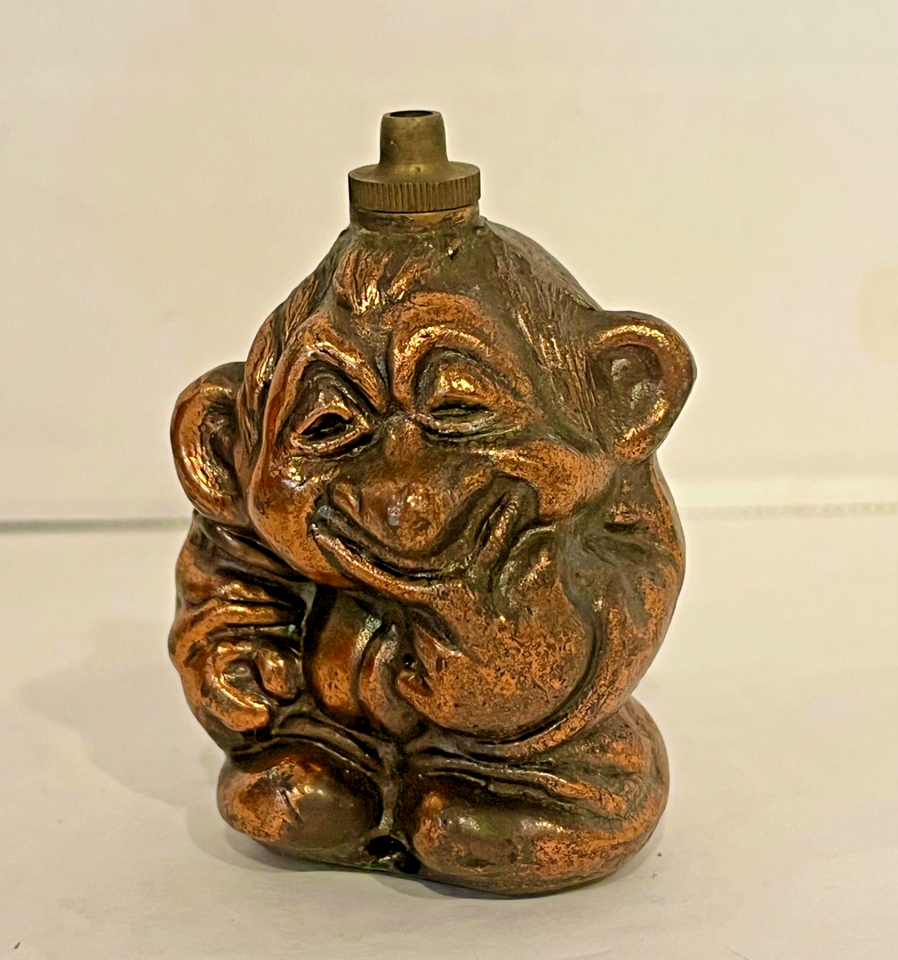 DAM TROLL Copper OIL LAMP DENMARK From Thomas Dam Carving. 60 70'S | eBay