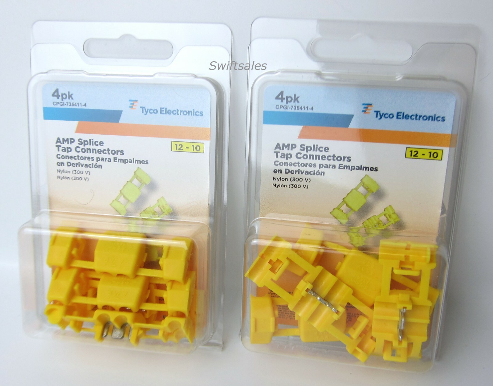 Tyco Electronics CPGI-735411-4 10-12AWG AMP Splice Tap Connectors - Two ...