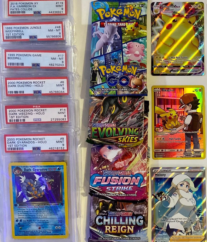 Mega Pokemon Mystery Box - PSA Graded Card - Authentic Original Cards ...