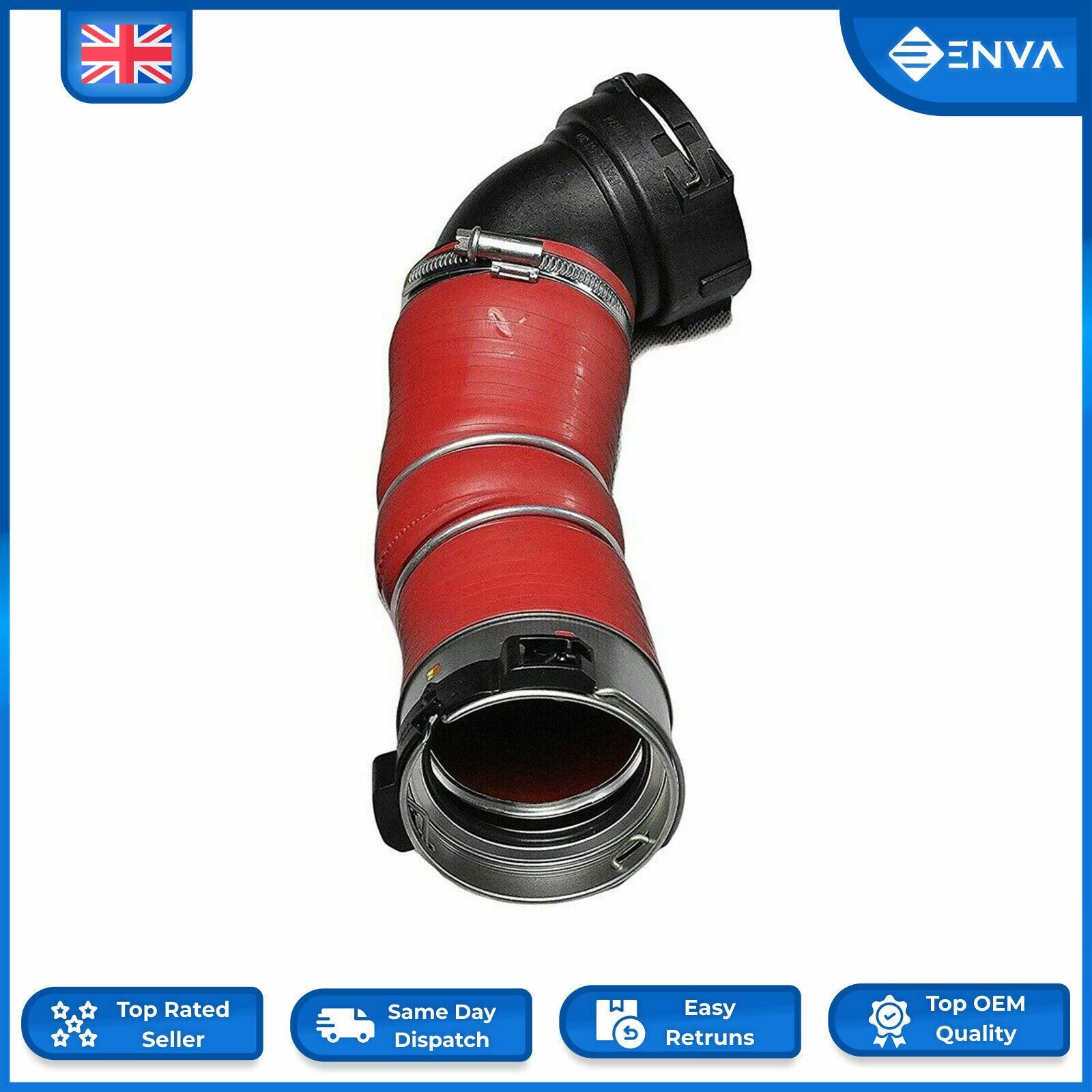 Upper Intercooler Turbo Hose Pipe for BMW E60 E61 E63 E64 2004-2010 ...