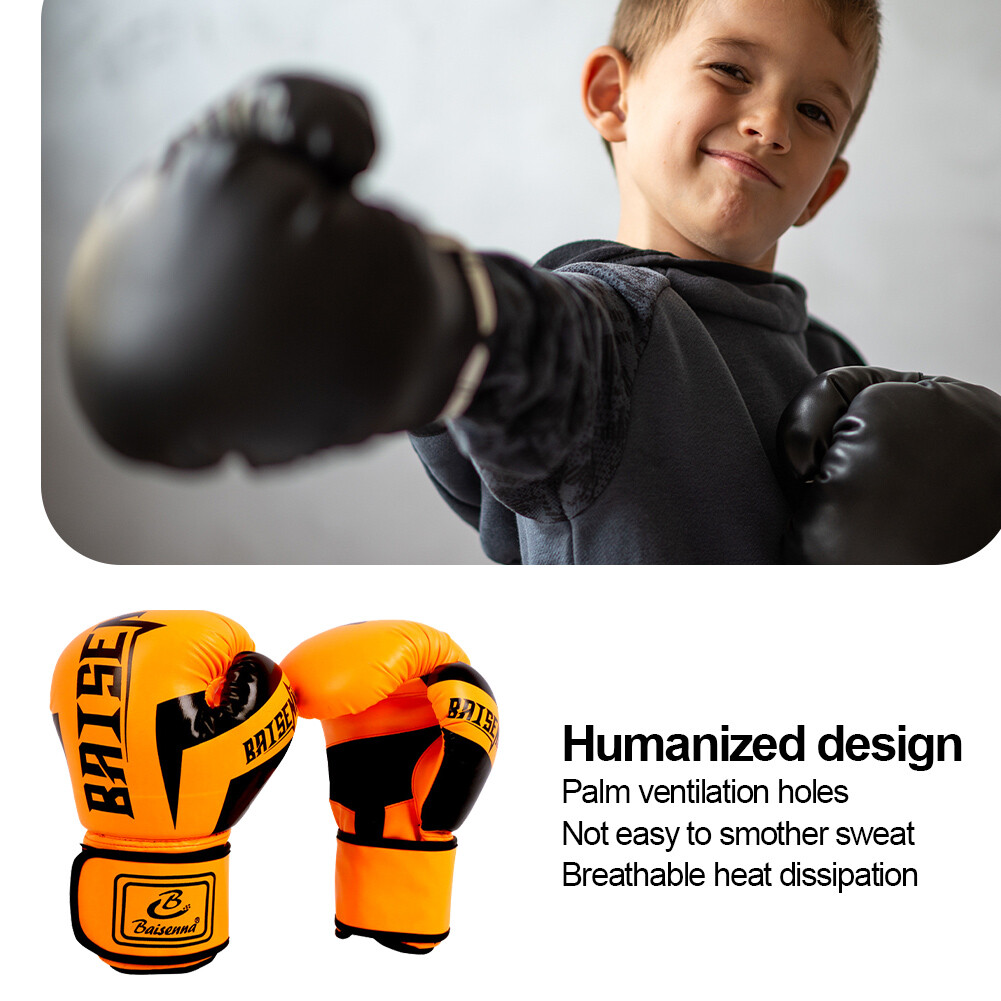 PU Boxing Gloves Durable Mitts Hand Protector for Sports (Children ...