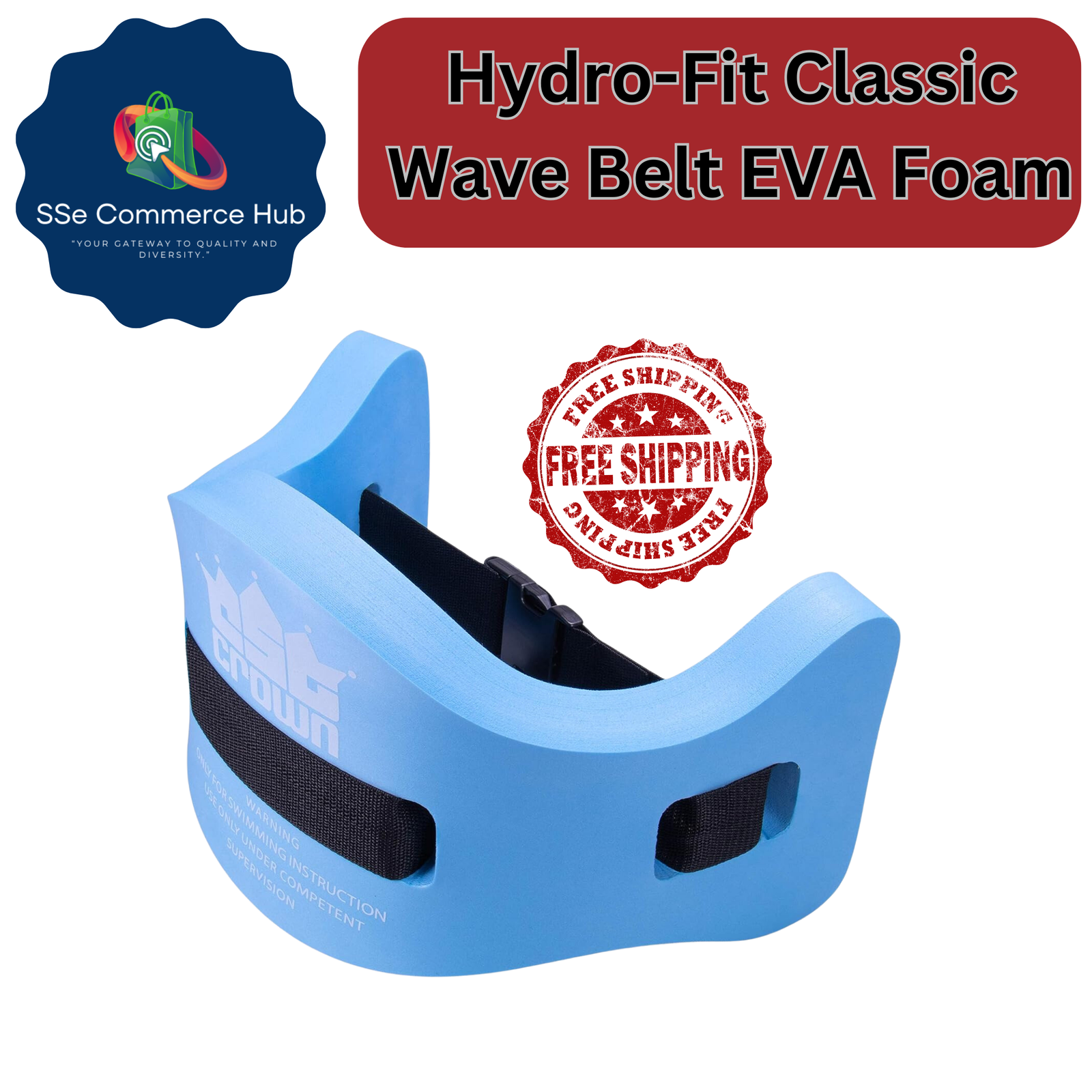 Hydro-Fit Classic Wave Belt EVA Foam Soft 4 Sizes Water Therapy ...