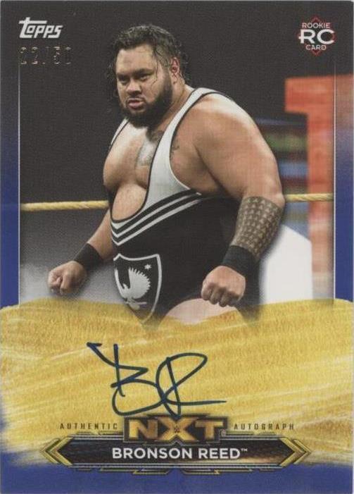 2020 Topps WWE NXT - Nxt Roster Autographs Bronson Reed #A-BR Blue /50 ...