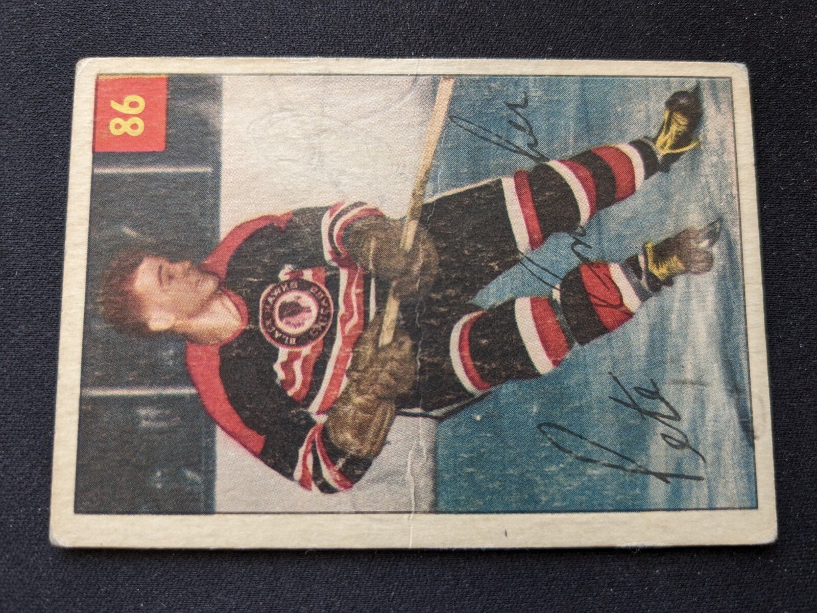 1954-55 Parkhurst Hockey Card # 86 Pete Conacher - Chicago Black Hawks ...