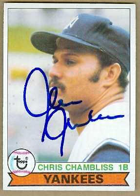 Chris Chambliss autographed Baseball Card New York Yankees 1979 Topps ...