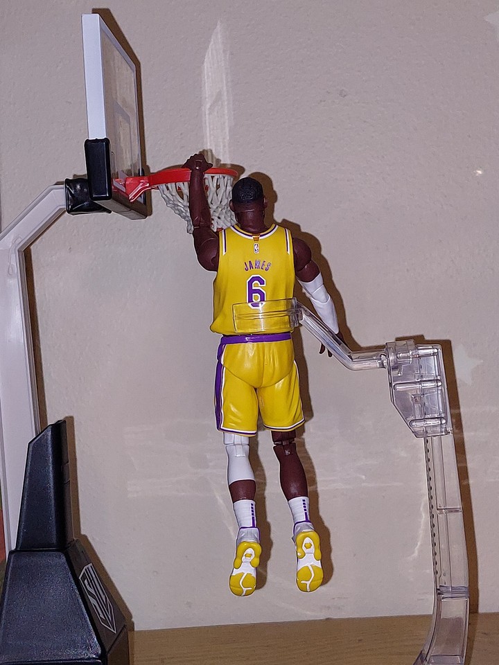 Hasbro 1/12 scale Starting Lineup NBA Basketball Hoop And Backboard MIB ...