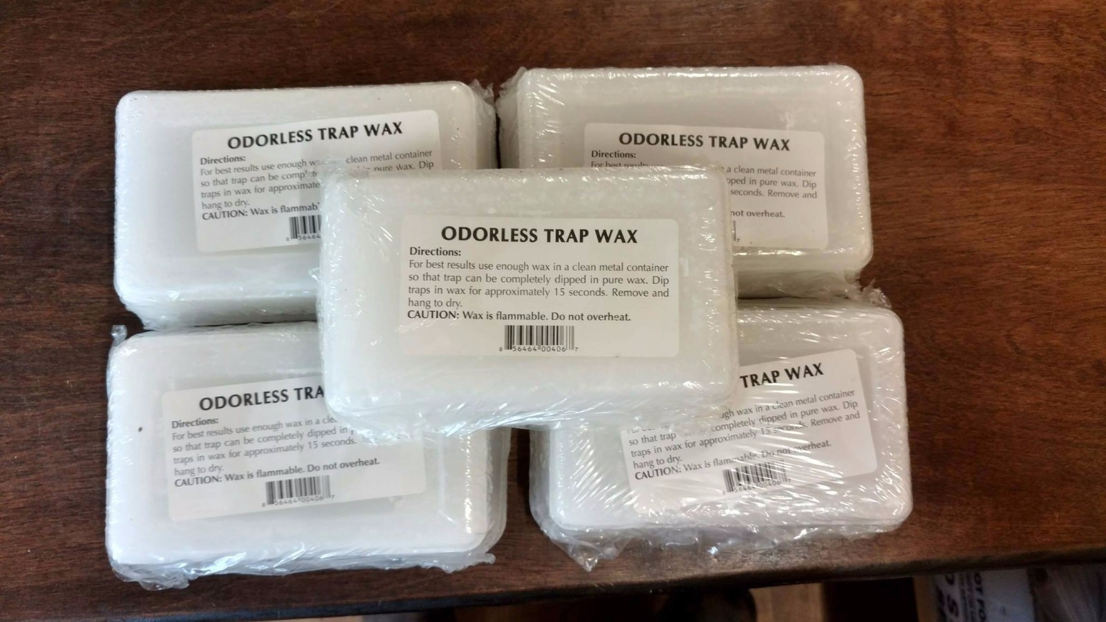 5 LBS POUNDS WHITE ODORLESS TRAP WAX TRAPPING COYOTE DUKE TRAP WAX ...