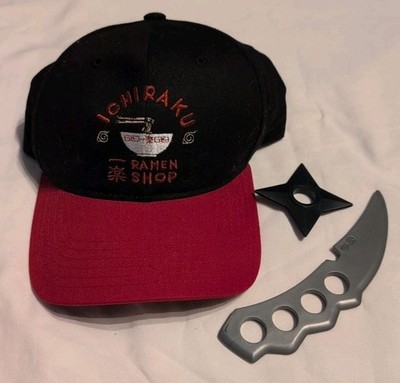 Naruto Ichiraku It's Ramen Shop Baseball Hat NWT & Toy Blade Of Charak ...