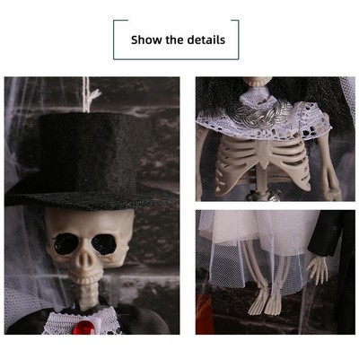 Halloween Skeleton Bride and Groom Decorations for Spooky Party ...