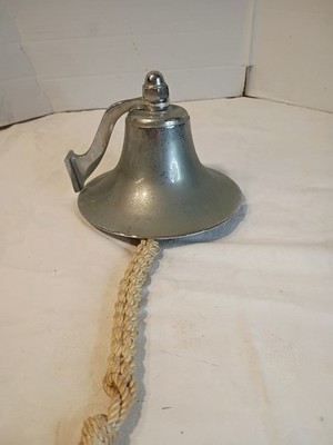 WWII US Navy Bell Silver With Original Dinger And Rope A-14 | eBay