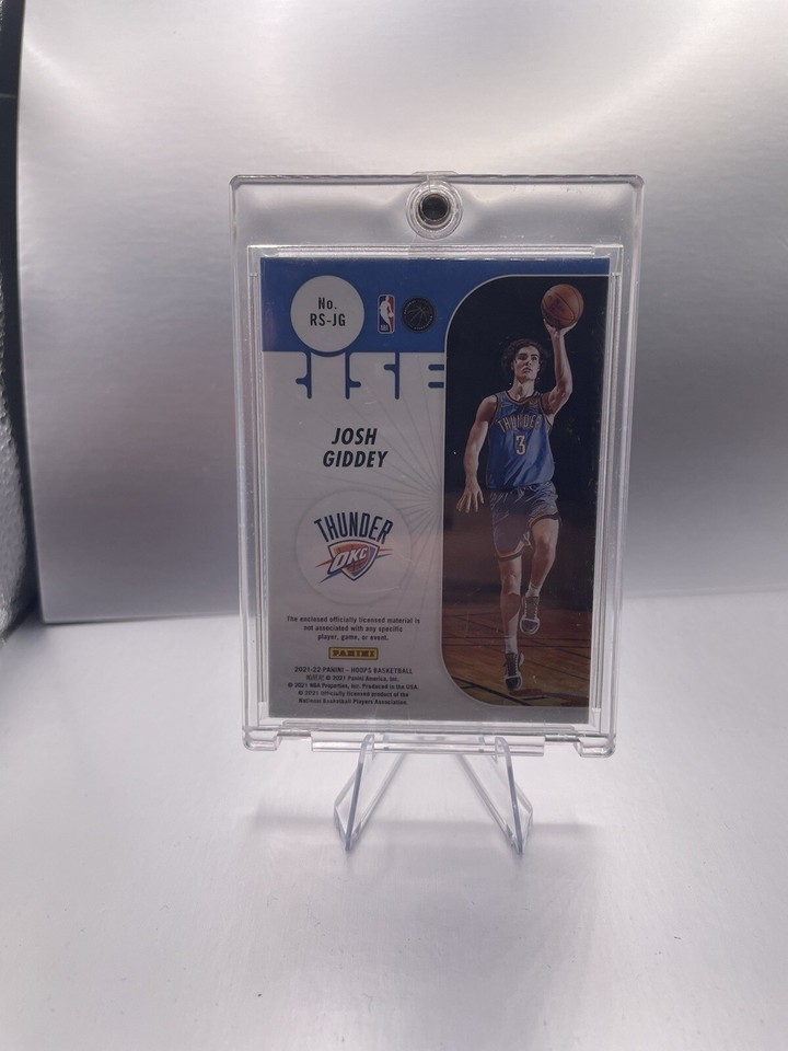 Josh Giddy 2021-22 Panini NBA Hoops Rise N Shine Jersey Relic Rookie RC ...