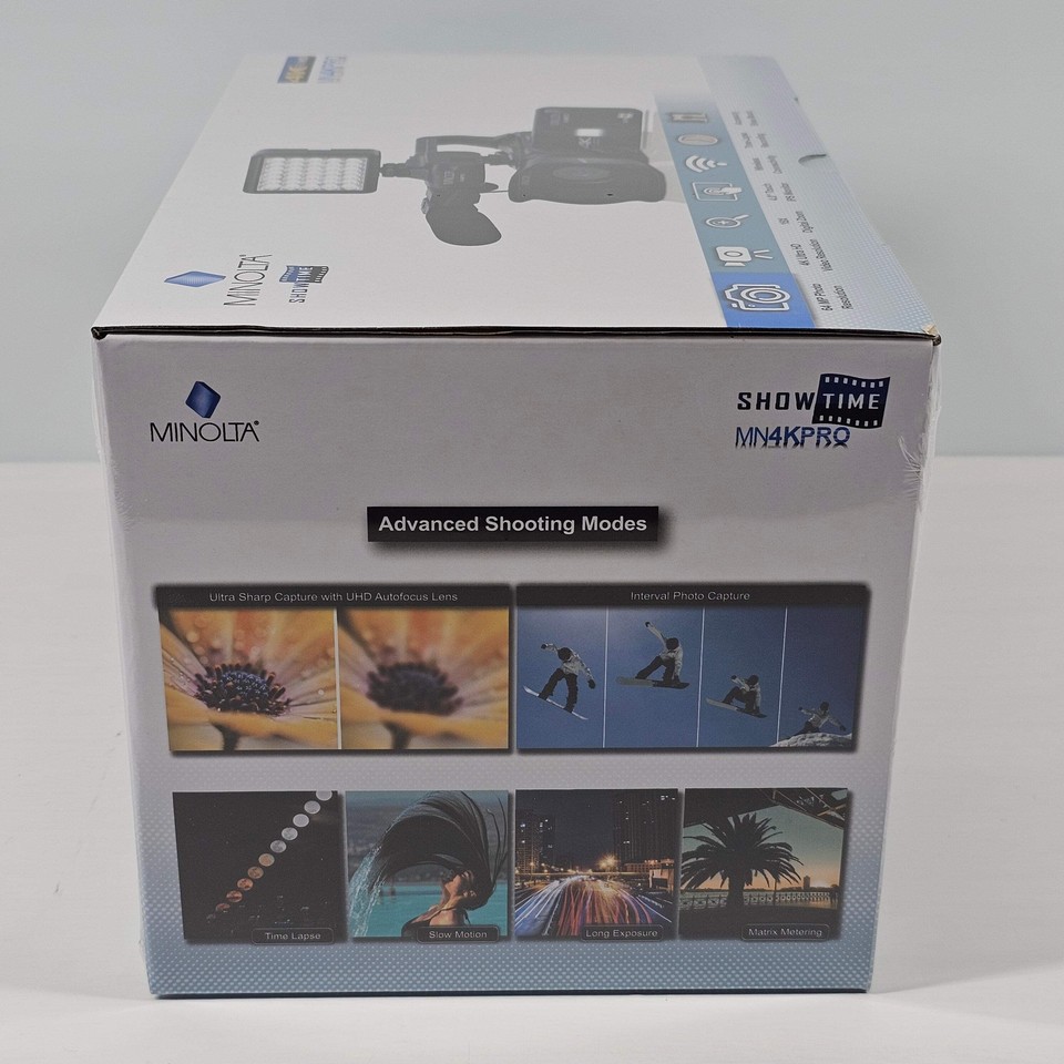 Minolta Pocket Camcorder Minolta MN4KPRO 4K60FPS UHD 64 MP Autofocus ...