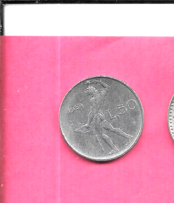 ITALY ITALIAN KM95.1 UNC-UNCIRCULATED MINT 1954 50 LIRE LARGE PRE-EURO ...