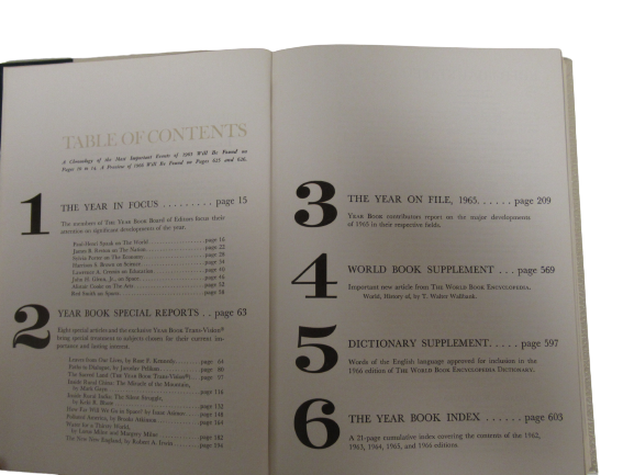The World Book Year Book 1966 Field Enterprises Educational Corp ...