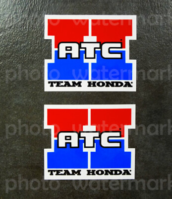 2x Team Honda ATC Decals Sticker CR, CB, SL, 125, 250, ATV, TRX Pick ...
