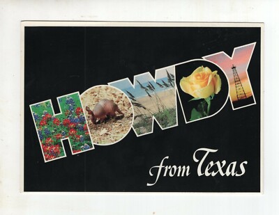 Vintage Post Card - Howdy From Texas | eBay