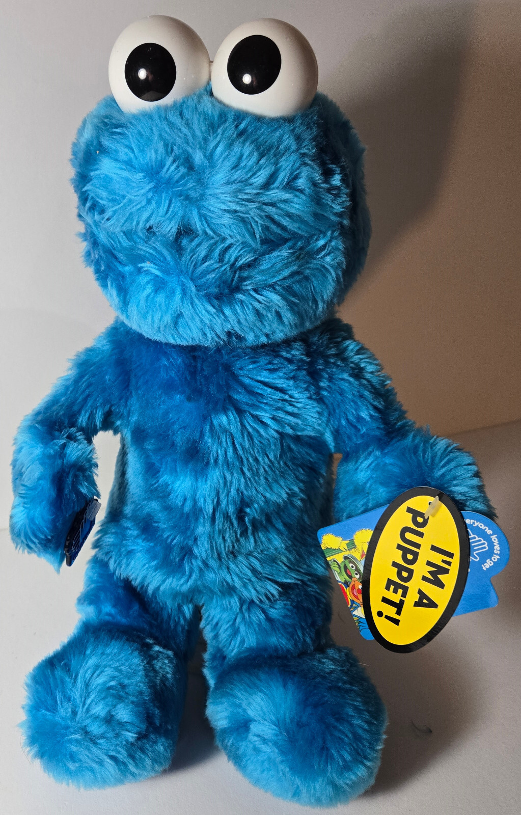 Cookie Monster Hand Puppet Sesame Street Plush 90s Full Body Jim Henson ...