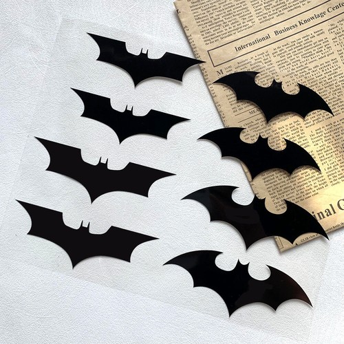 8Pcs Bat Car Stickers Bat Badge Tail Styling Decor Cover Waterproof Bat ...
