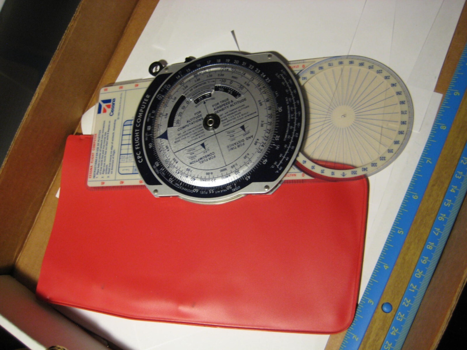 Vintage CESSNA CPC Flight Computer Plotter c. 1982 | eBay