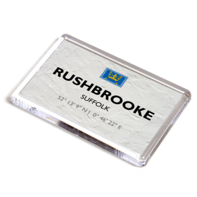 FRIDGE MAGNET - Rushbrooke, Suffolk - Lat/Long TL8961 | eBay UK