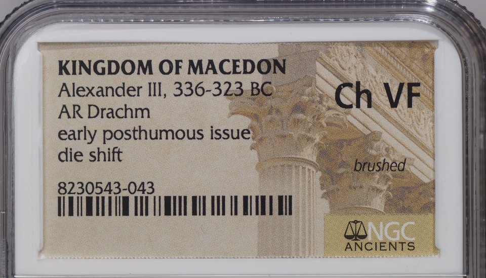 Alexander III the Great. AR Ancient Greek coin, Drachm. Colophon. NGC ...