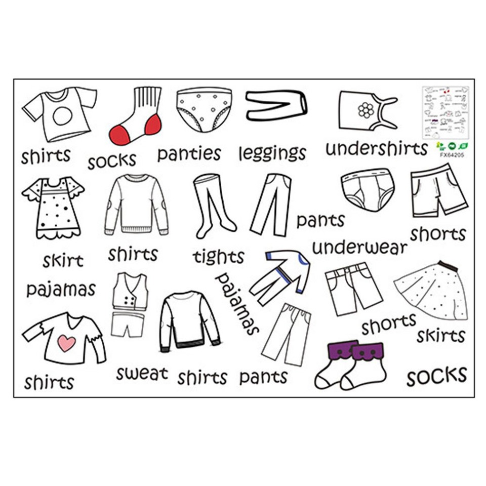 Clothing Category Sticker Sort Stickers Labels Clothes Organization ...