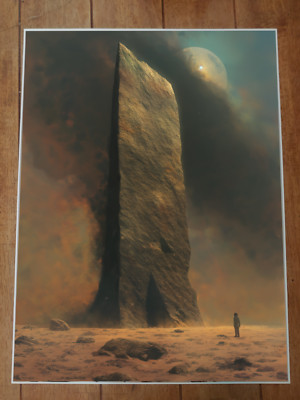 Horror Monolith Poster Zdzislaw Beksinski Style 18x24in | eBay