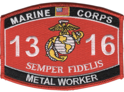 4.5" MARINE CORPS MOS 1316 METAL WORKER EGA EMBROIDERED PATCH | eBay
