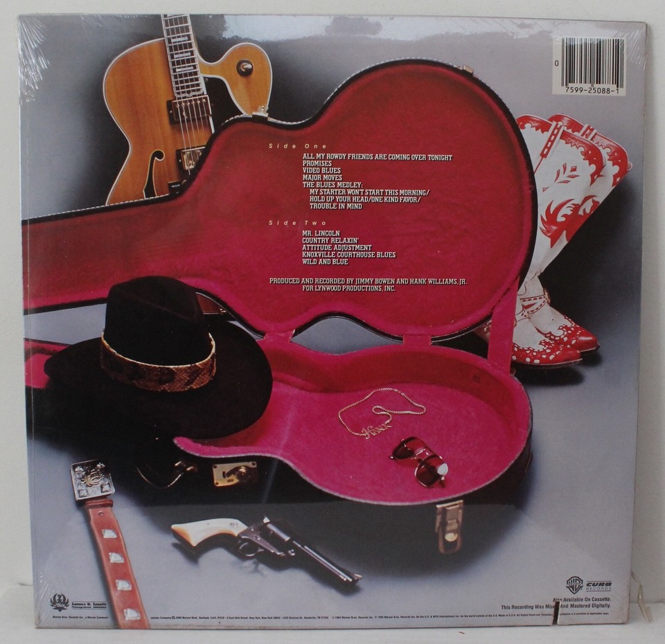 HANK WILLIAMS JR. "Major Moves" LP (Warner Bros 25088, orig '84) SEALED ...