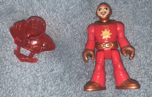 Imaginext Red Sun Knight With Mustache Loose Action Figure Fisher-Price ...