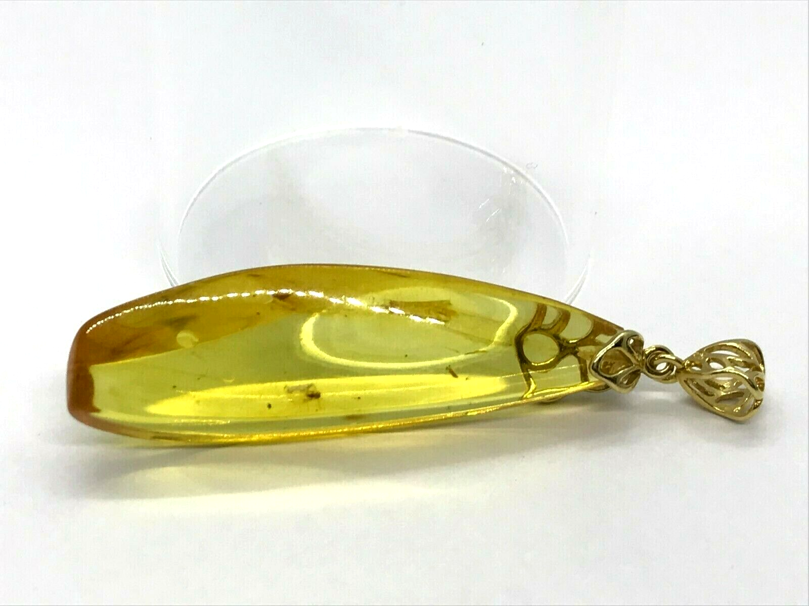 Gift Amber Pendant Insect Fossil Insects Inclusion Silver 925 Gold Plat ...