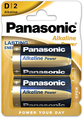 10 Panasonic Power D LR20 Mono 1.5V Alkaline Battery MN1300 (5x 2 ...