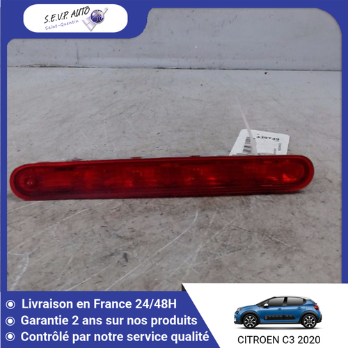 🇫🇷 FEUX STOP SUPPLEMENTAIRE CITROEN C3 2009- ♻️ 9812257880 | eBay