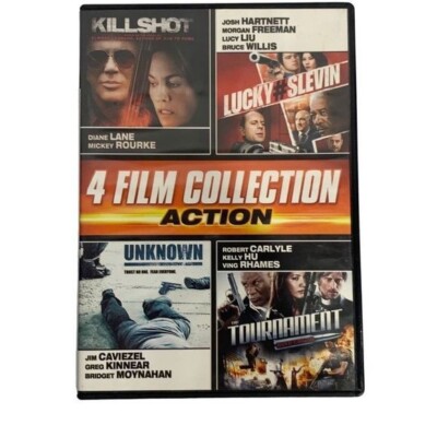 4 Film Collection Action DVD Killshot Lucky Number Slevin Unknown Tournament | eBay