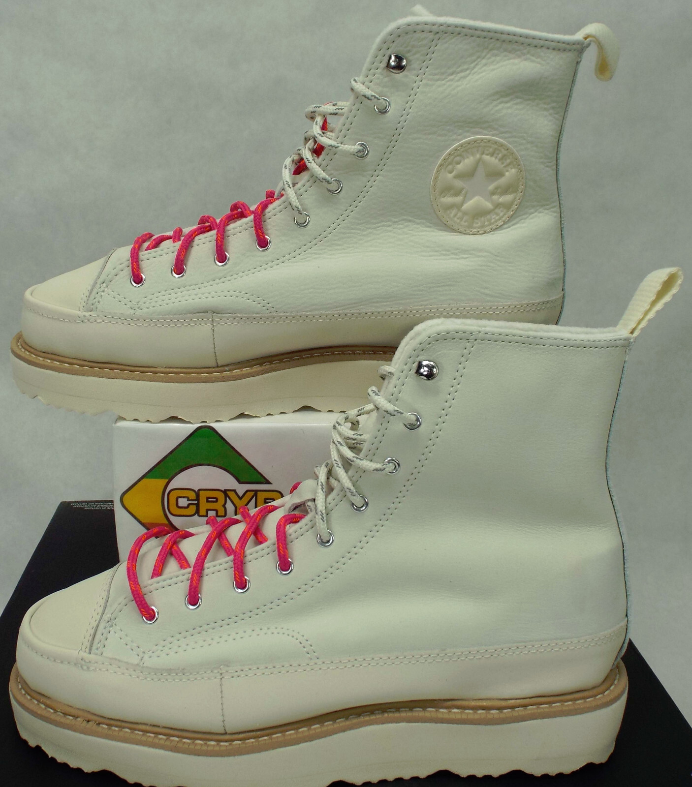 Mens 7 Womens 8.5 Converse Crafted Hi Natural Ivory Boots MSRP $140 ...