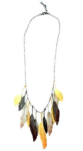 Feather Tri-Colored Necklace by Michael Michaud - #9010 | eBay