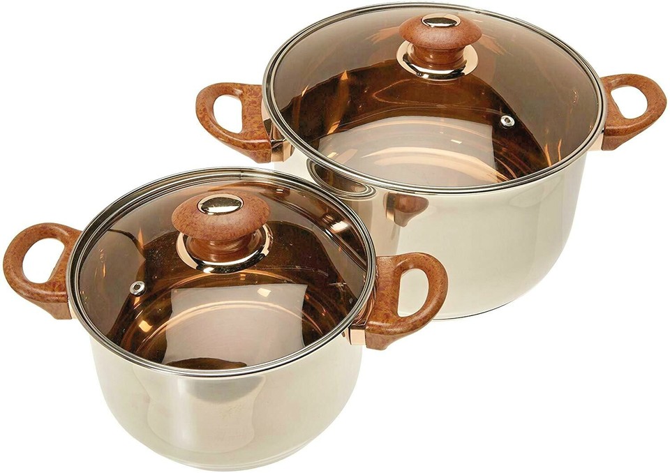 Stainless Stee Cookware Set Pots Sauce Pans Frying Pan Set 12 Pieces ...